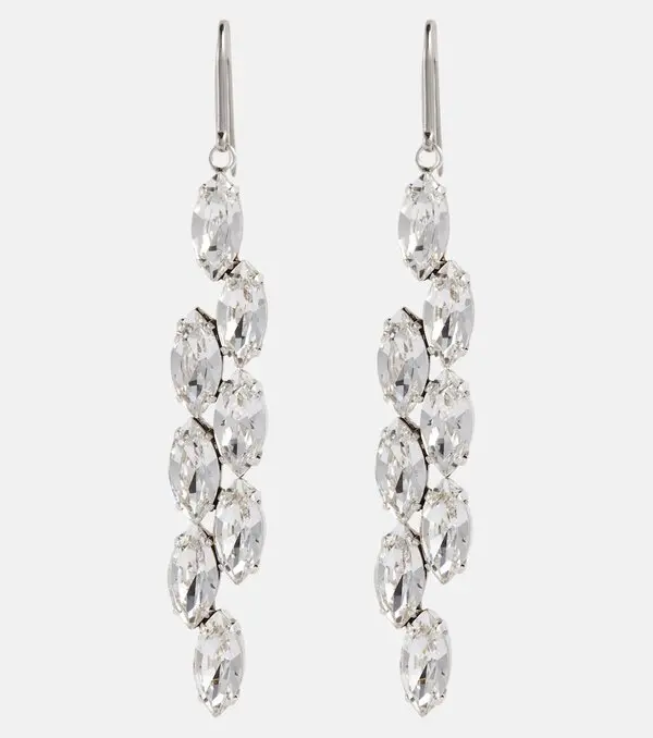 Isabel Marant Embrace Crystal-embellished Earrings - Silver
