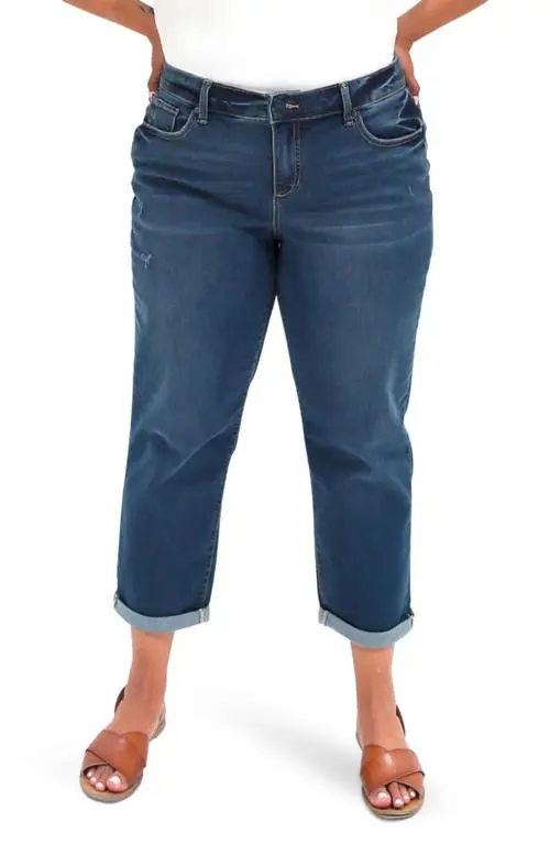 SLINK JEANS Mid-rise Cropped Boyfriend Jeans - Kennedi