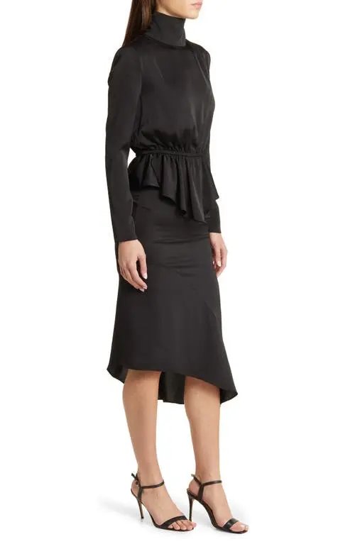NIKKI LUND Roxy Top And Asymmetric Hem Skirt Set - Black