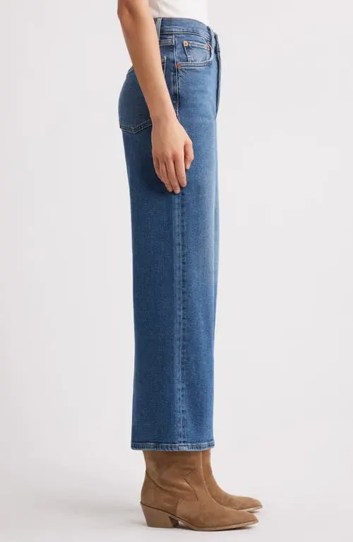 RE/DONE High-rise Wide-leg Cropped Jeans - Mid 70s