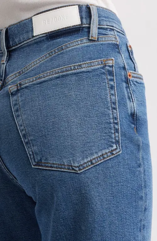 RE/DONE High-rise Wide-leg Cropped Jeans - Mid 70s