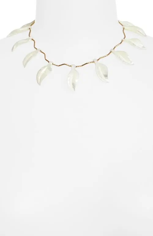 ISSHI Tsuta Ivy Leaf Collar Necklace
