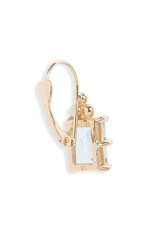 Anzie Cléo Carré Topaz Drop Earrings