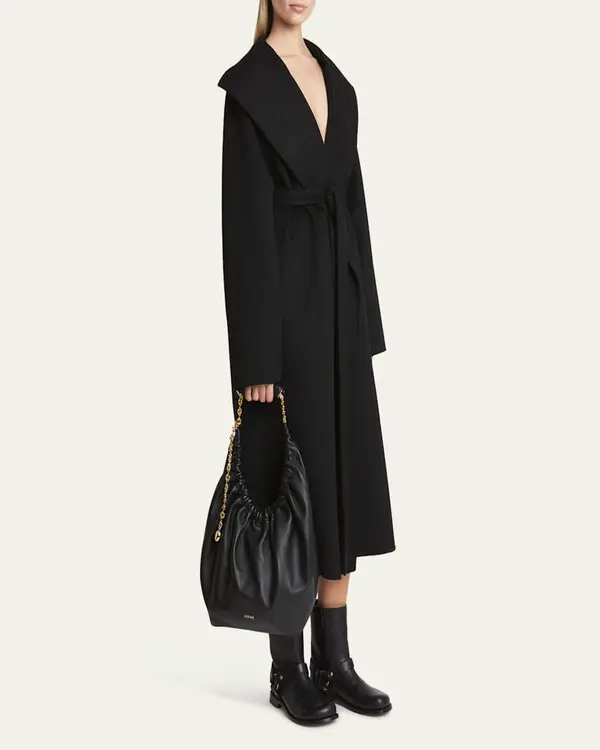 Loewe Squeeze Hobo Bag - Black