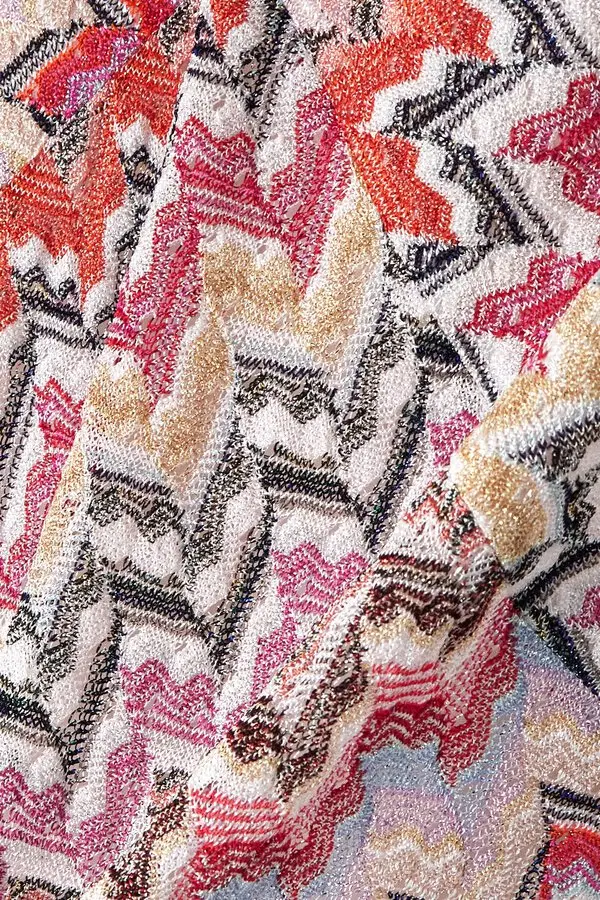 Missoni Striped Metallic Crochet-knit Maxi Dress