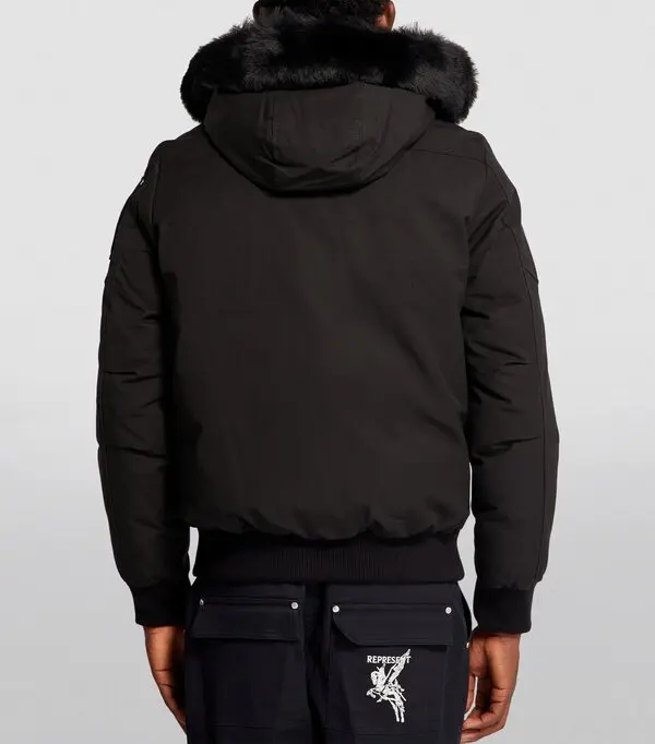 Moose Knuckles Fur-trim Padded Bomber Jacket