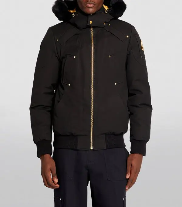 Moose Knuckles Fur-trim Padded Bomber Jacket