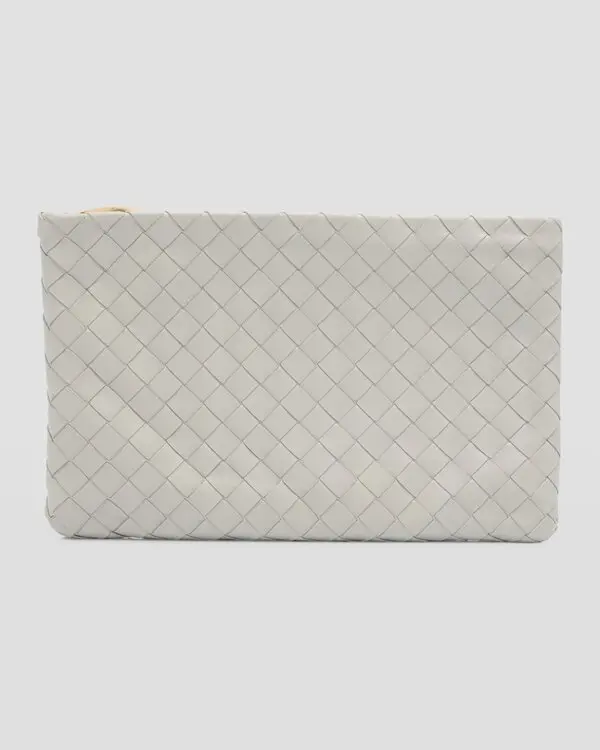 Bottega Veneta Grey Pouch Bag