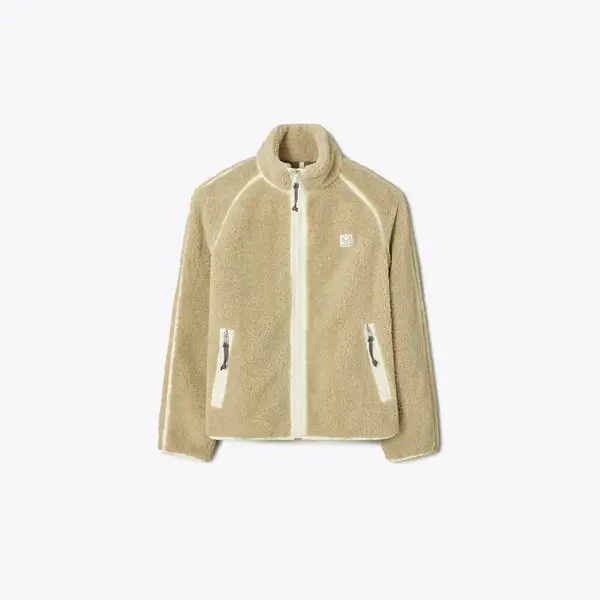 Tory Burch Fleece Jacket - Oatmeal/cream