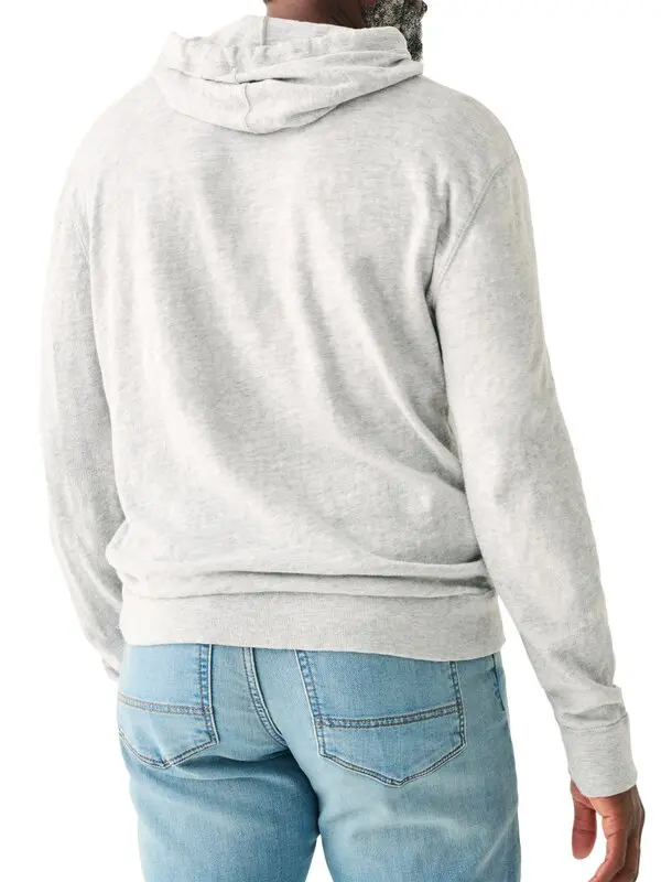 Faherty Brand Sunwashed Cotton Hoodie - Light Grey