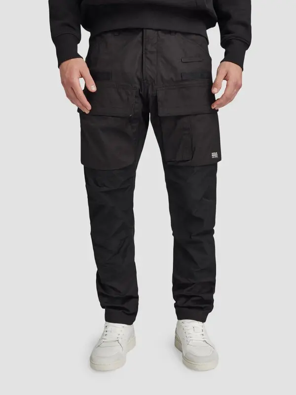 G-star Raw 3d Regular-fit Tapered Cargo Pants - Black