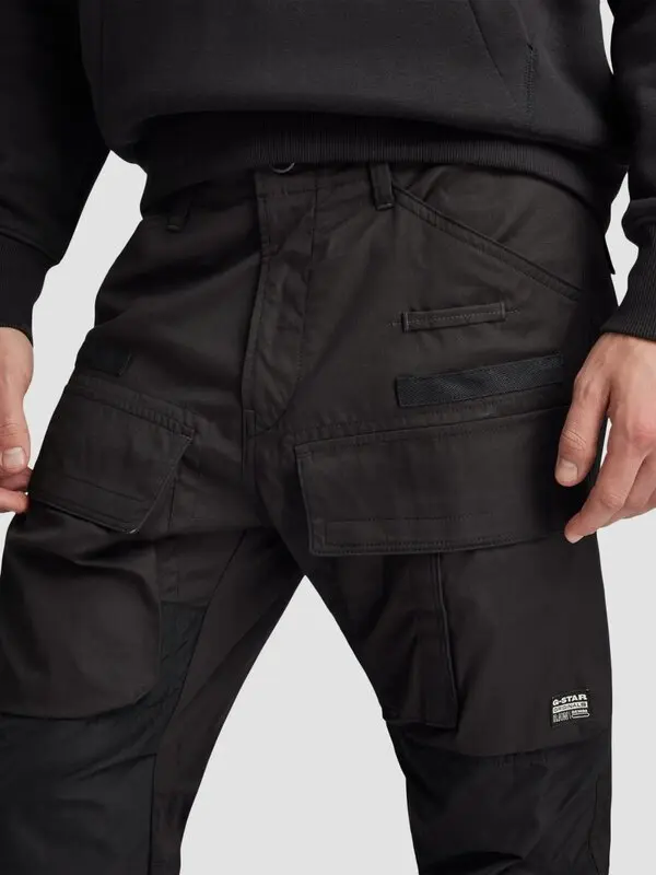 G-star Raw 3d Regular-fit Tapered Cargo Pants - Black