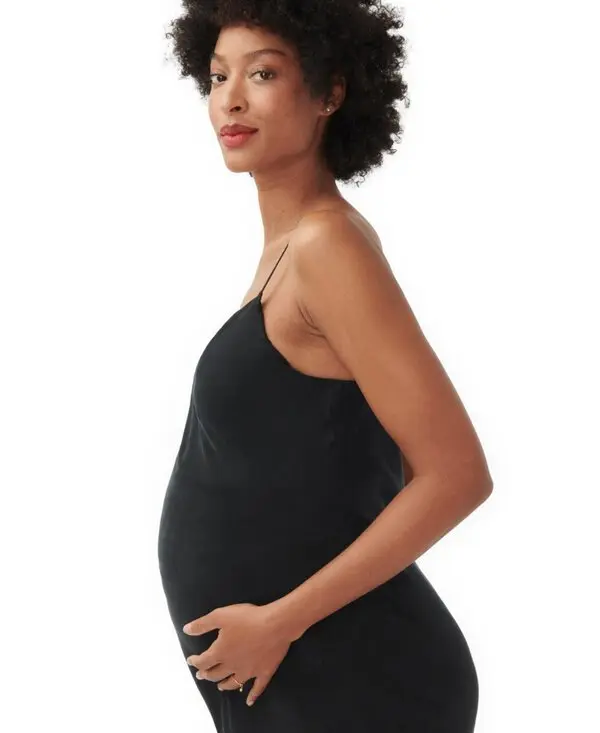 Hatch Collection Ricky Slip Maternity Midi Dress