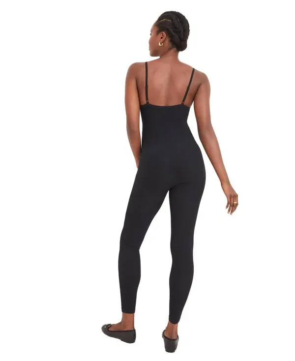 Hatch Collection Body Rib Maternity Unitard - Black