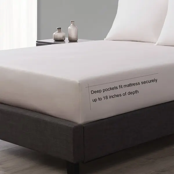Vera Wang Solid Cvc Sateen Sheet Set, Queen