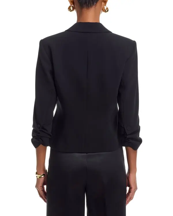Cinq À Sept Le Petit Khloe Cropped Blazer - Black