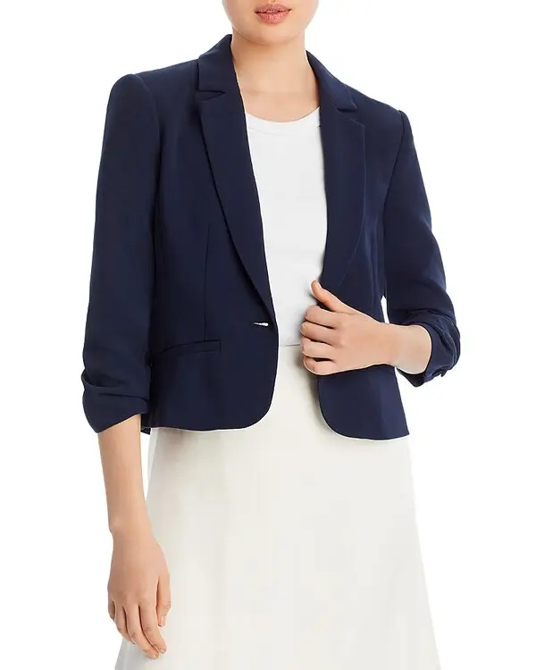Cinq À Sept Le Petit Khloe Cropped Blazer - Navy