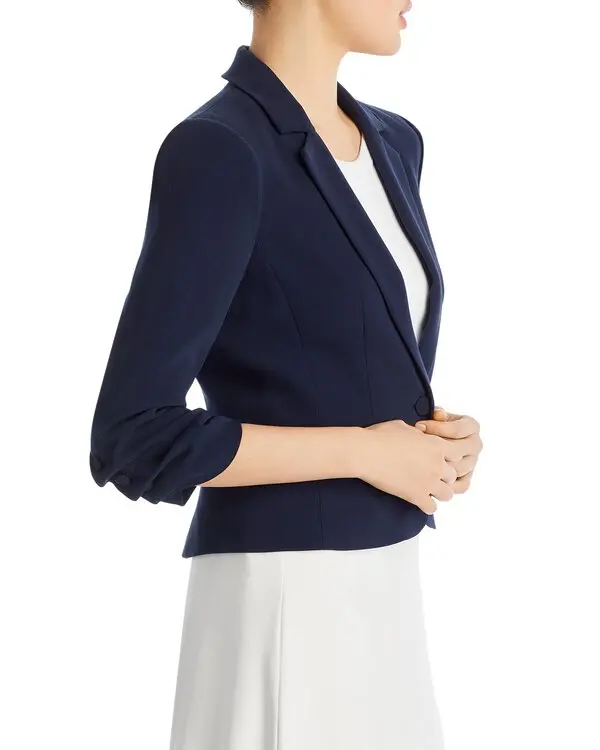 Cinq À Sept Le Petit Khloe Cropped Blazer - Navy