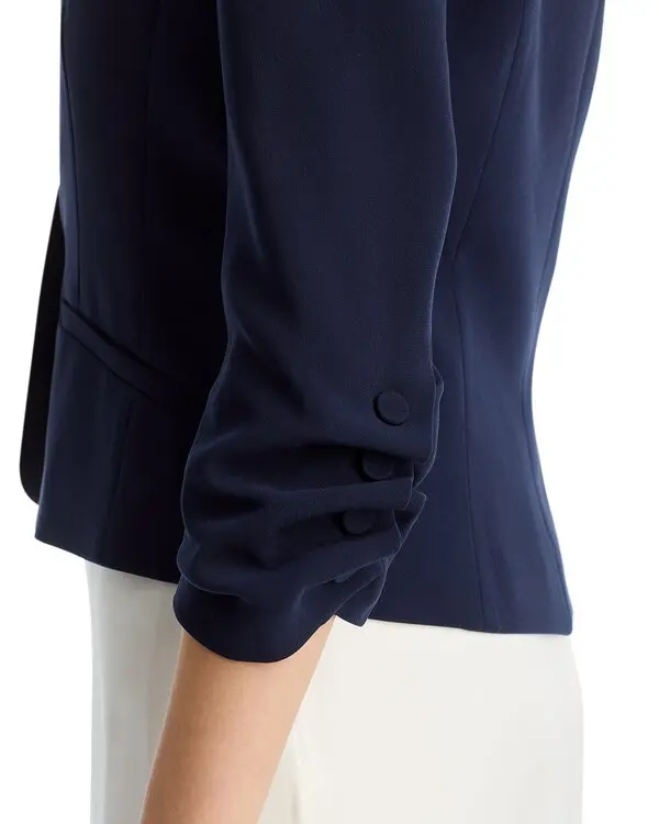 Cinq À Sept Le Petit Khloe Cropped Blazer - Navy