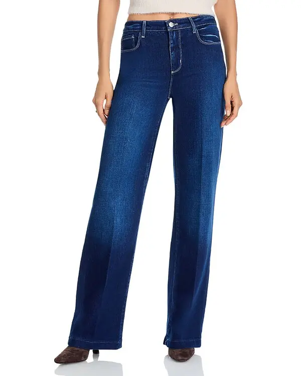 L'Agence Clayton High Rise Wide Leg Jeans