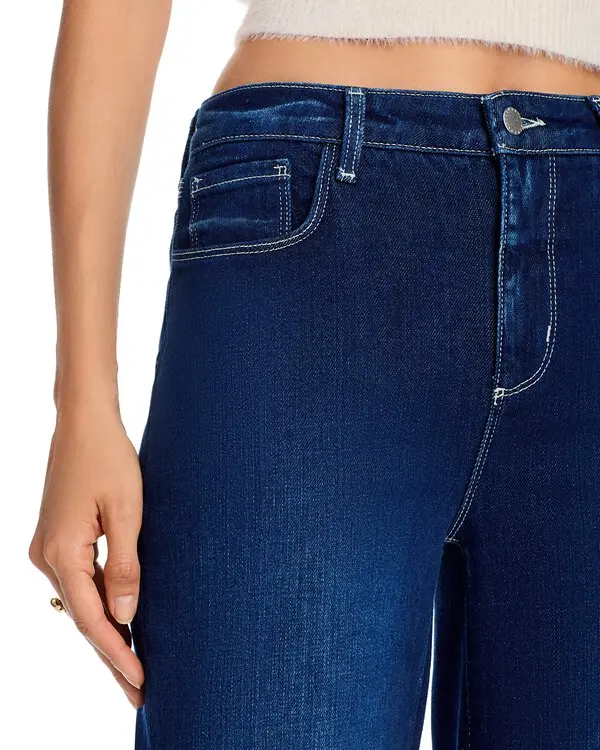 L'Agence Clayton High Rise Wide Leg Jeans