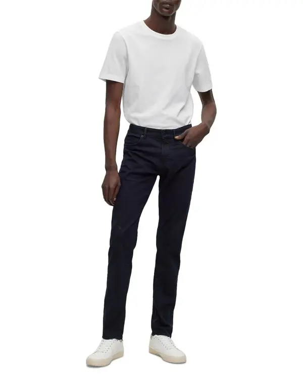 BOSS Tiburt Regular Fit Textured Short Sleeve Tee - White