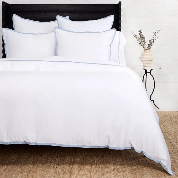 POM POM AT HOME Langston Duvet Cover Set, Twin - Blue