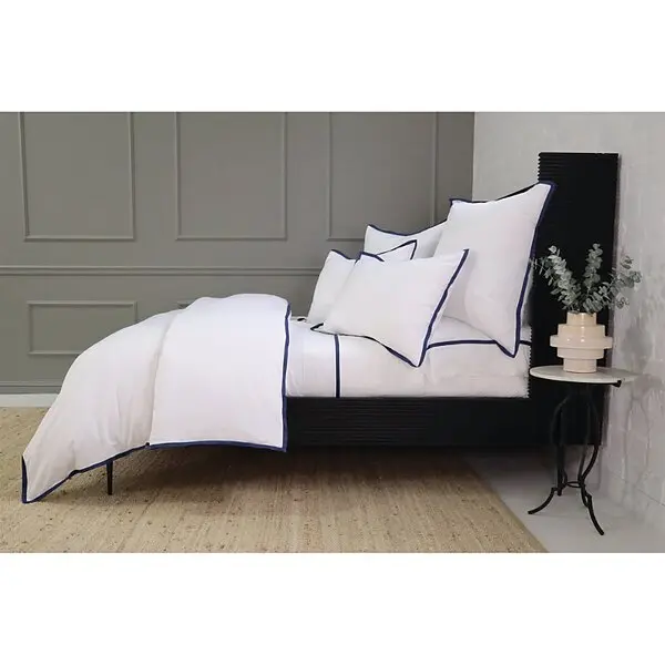 POM POM AT HOME Langston Duvet Cover Set, Twin - Navy