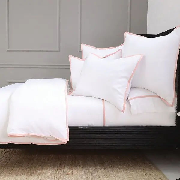 POM POM AT HOME Langston Duvet Cover Set, Queen - Pink