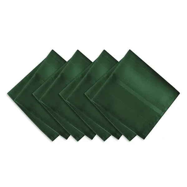 ELRENE HOME FASHIONS Elegance Plaid Damask Napkins, Set Of 4 - Evergreen