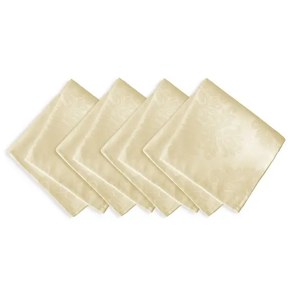 ELRENE HOME FASHIONS Barcelona Jacquard Damask Napkins, Set Of 4 - Antique