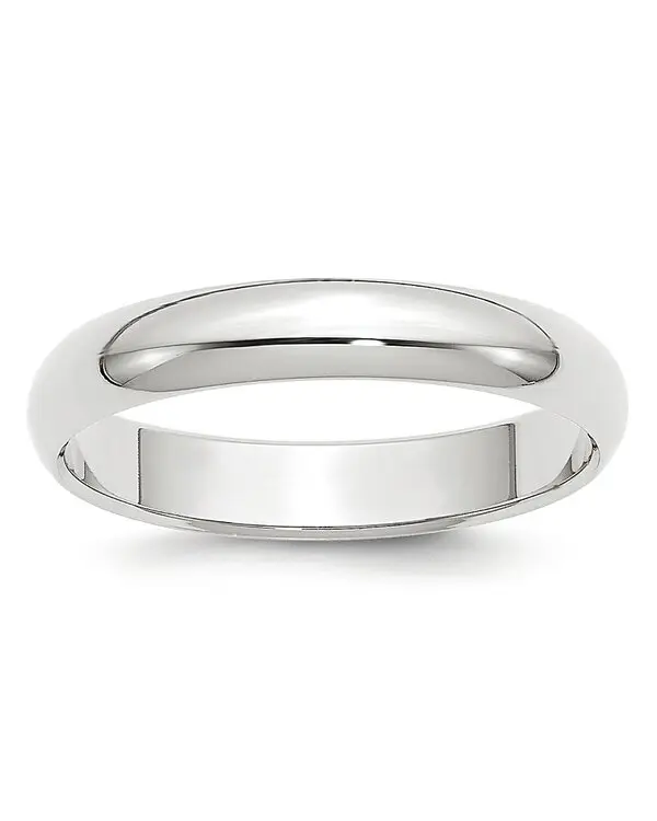 Bloomingdale'S 14k Gold 4mm Half Round Band Ring - White