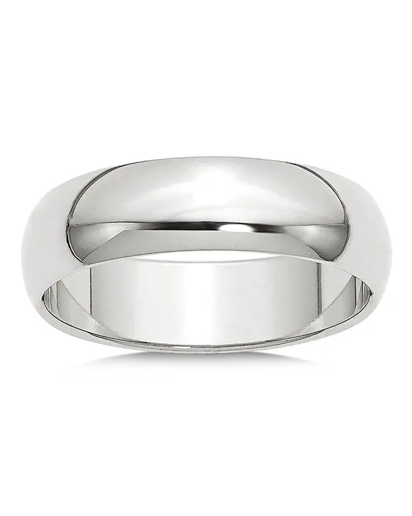 Bloomingdale'S 14k Gold 6mm Band Ring - White