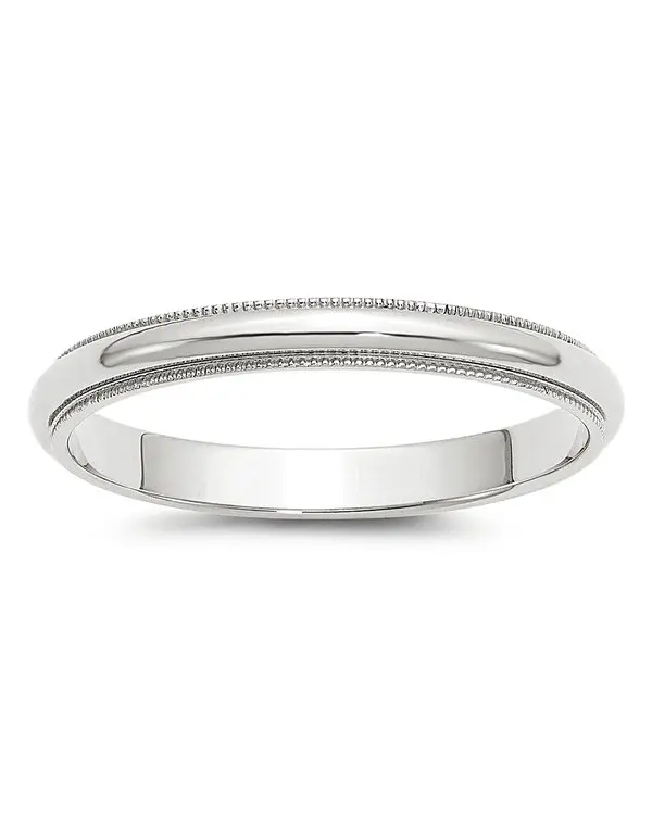 Bloomingdale'S 3mm Milgrain Band In 14k Gold - White