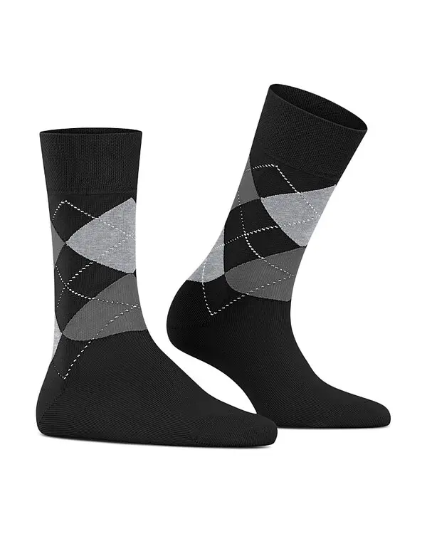 Falke Argyle Socks - Black