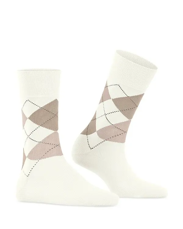 Falke Argyle Socks - Off-white