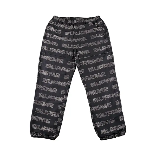 Supreme Logo Ripstop Track Pant - Black