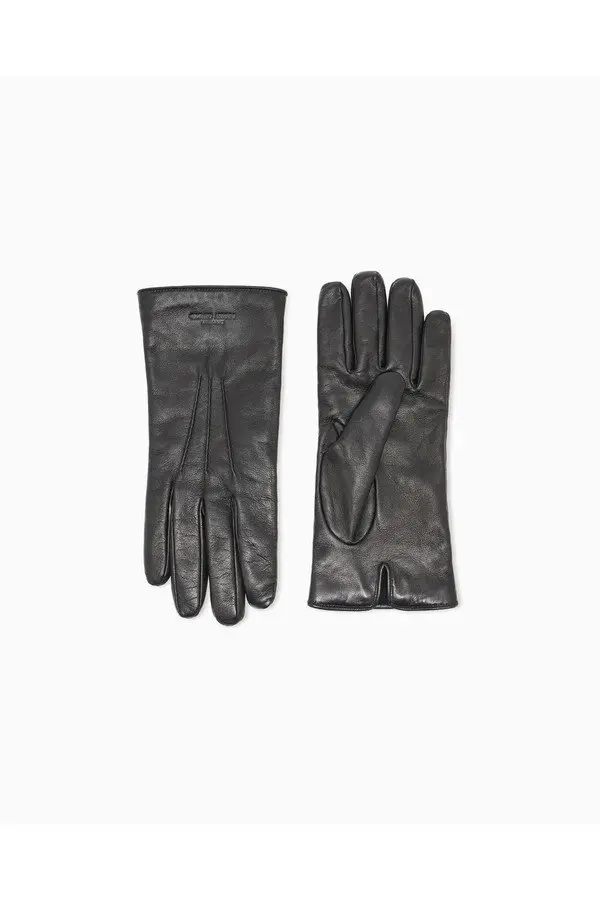 Giorgio Armani Nappa-leather Gloves - Black