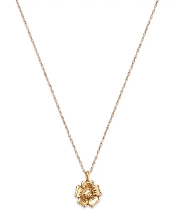 MOON & MEADOW 14k Yellow Flower Pendant Necklace - Gold