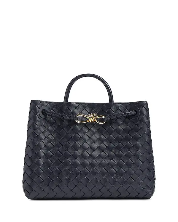 Bottega Veneta Medium Andiamo Shoulder Bag - Midnight