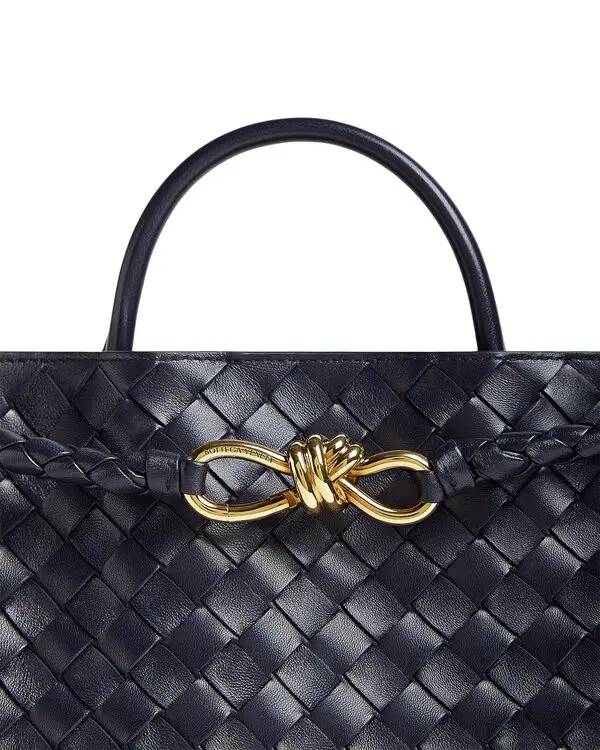 Bottega Veneta Medium Andiamo Shoulder Bag - Midnight