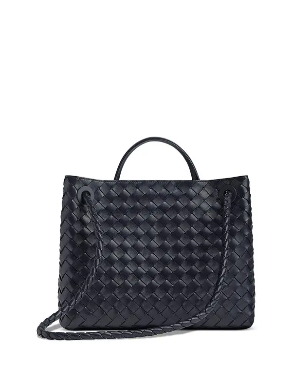 Bottega Veneta Medium Andiamo Shoulder Bag - Midnight
