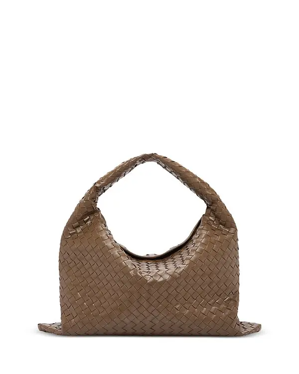 Bottega Veneta Large Intrecciato Leather Shoulder Bag - Pinecone/brass Leather