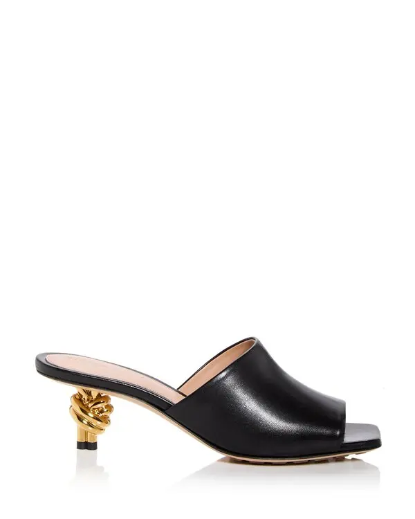 Bottega Veneta Knot Low Heel Slide Sandals
