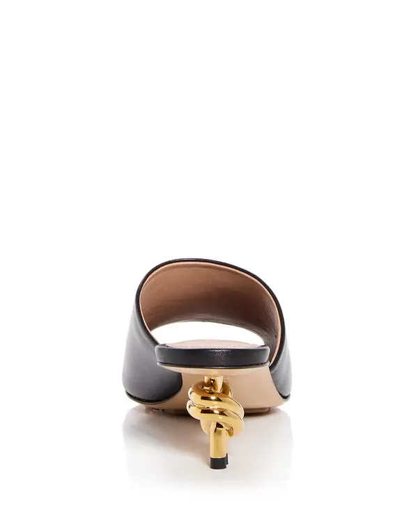 Bottega Veneta Knot Low Heel Slide Sandals
