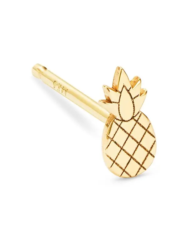 Zoe Chicco 14k Yellow Itty Bitty Symbols Pineapple Stud Earring