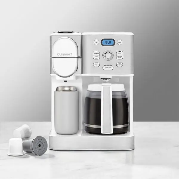 CUISINART Ss-16w Coffee Center 2-in-1 Coffeemaker - White