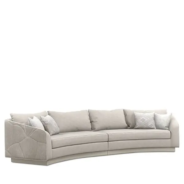 CARACOLE Fanciful Sectional Sofa - Light Gray