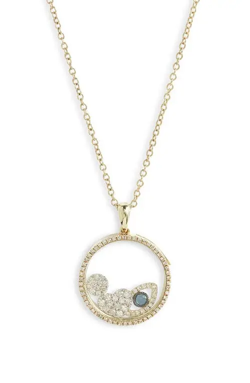 Meira T Diamond And Sapphire Shaker Pendant Necklace - Yellow Gold