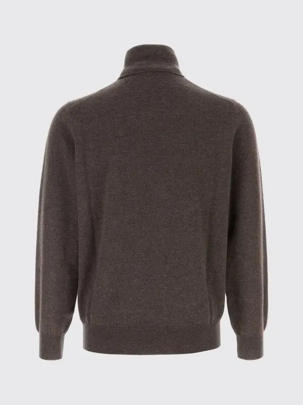 Brunello Cucinelli Slim Fit Wool Blend Turtleneck Jumper - Dark